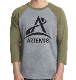 Artemis Program Raglan T-Shirt One Color Logo – myNASAstore