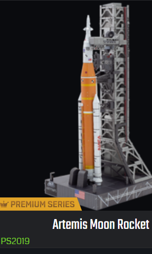 Metal Earth Artemis Moon Rocket Space Themed 3D Metal Puzzle 30020 ...