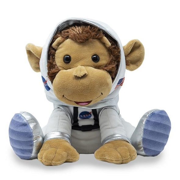 NASA Logo'd "Astro the Monkey" Musical Plush - Blast Off Adventures ...