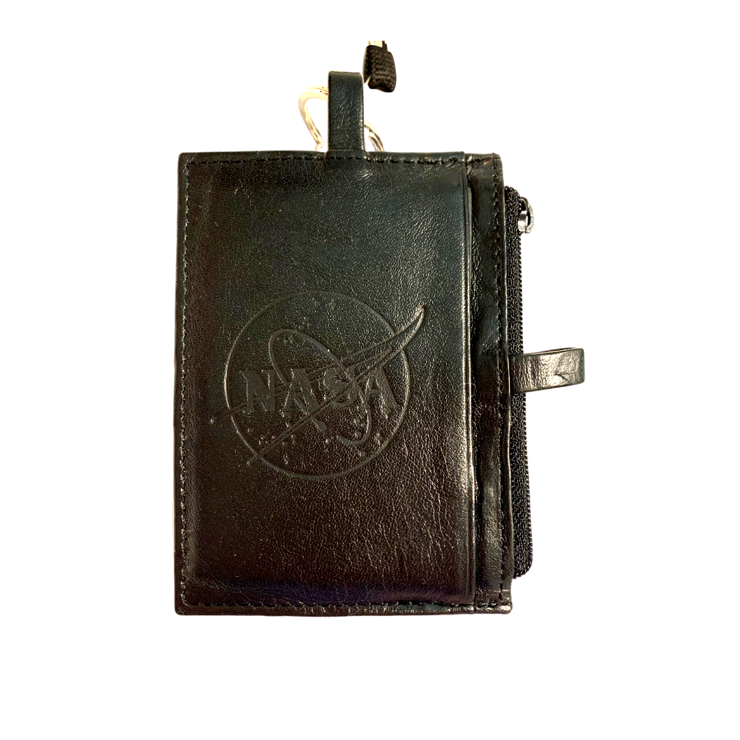 NASA Leather Lanyard Wallet With Embossed NASA Vector Logo – myNASAstore