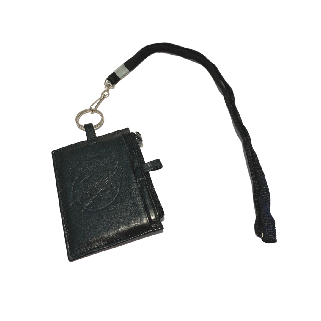 NASA Leather Lanyard Wallet With Embossed NASA Vector Logo – myNASAstore