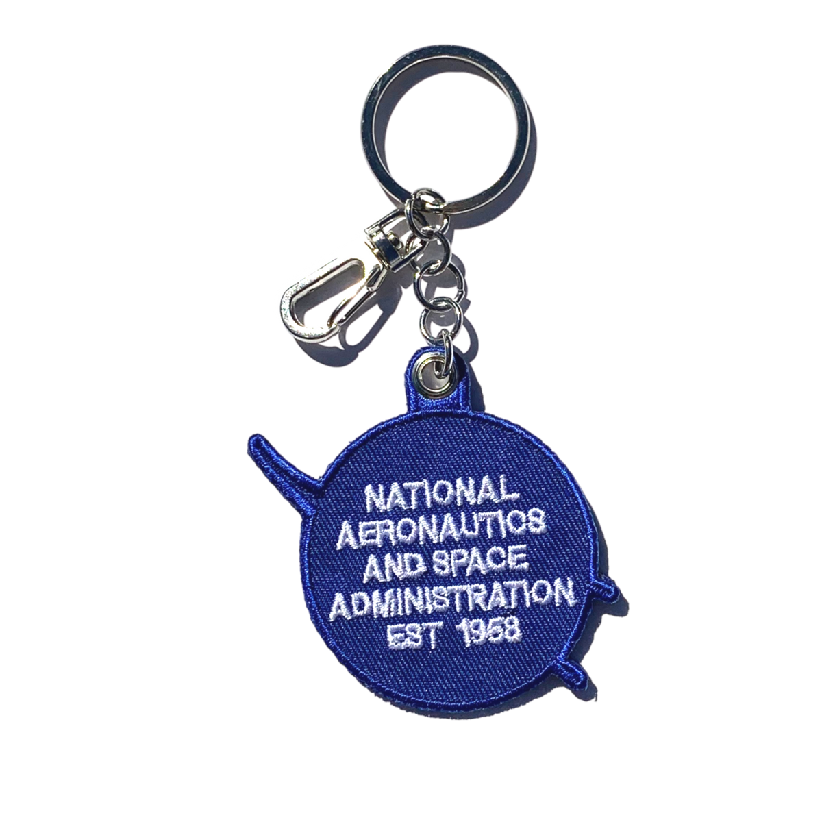 NASA Logo, 2-Sided Key Chain - Embroidered 15128 – myNASAstore